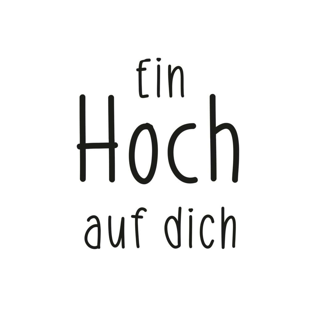 Stempel Ein hoch auf dich | 100% Handmade von Newstamps