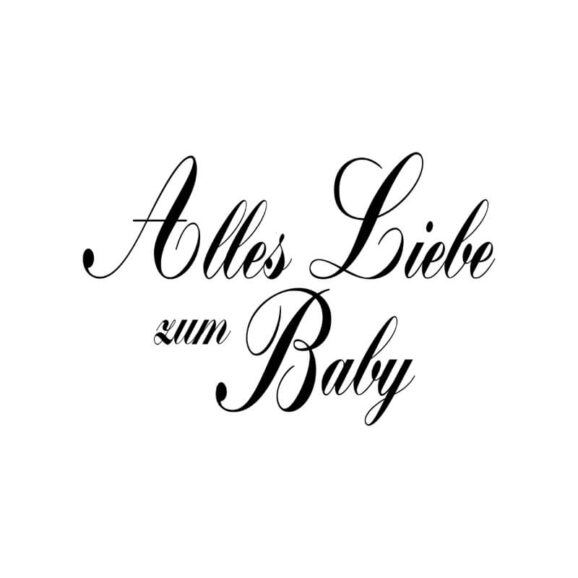 Stempel Alles Liebe zum Baby | 100% Handmade von Newstamps