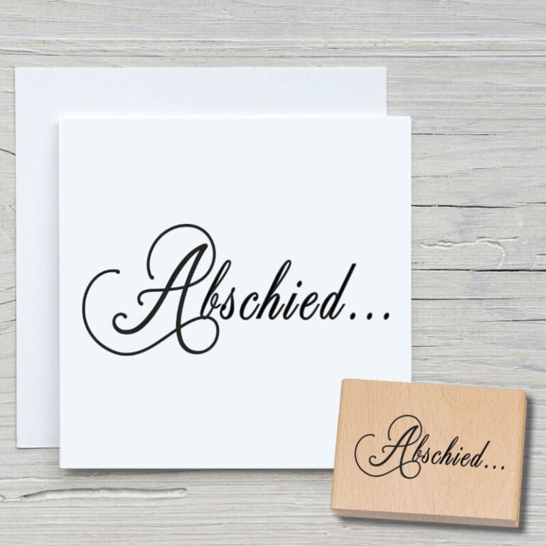Stempel Abschied | 100% Handmade von Newstamps