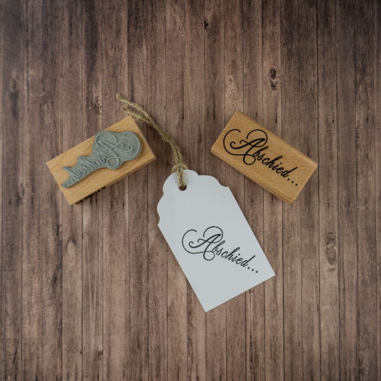 Stempel Abschied | 100% Handmade von Newstamps