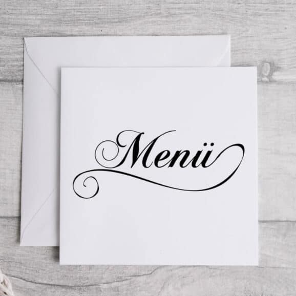 Stempel Menü | 100% Handmade von Newstamps