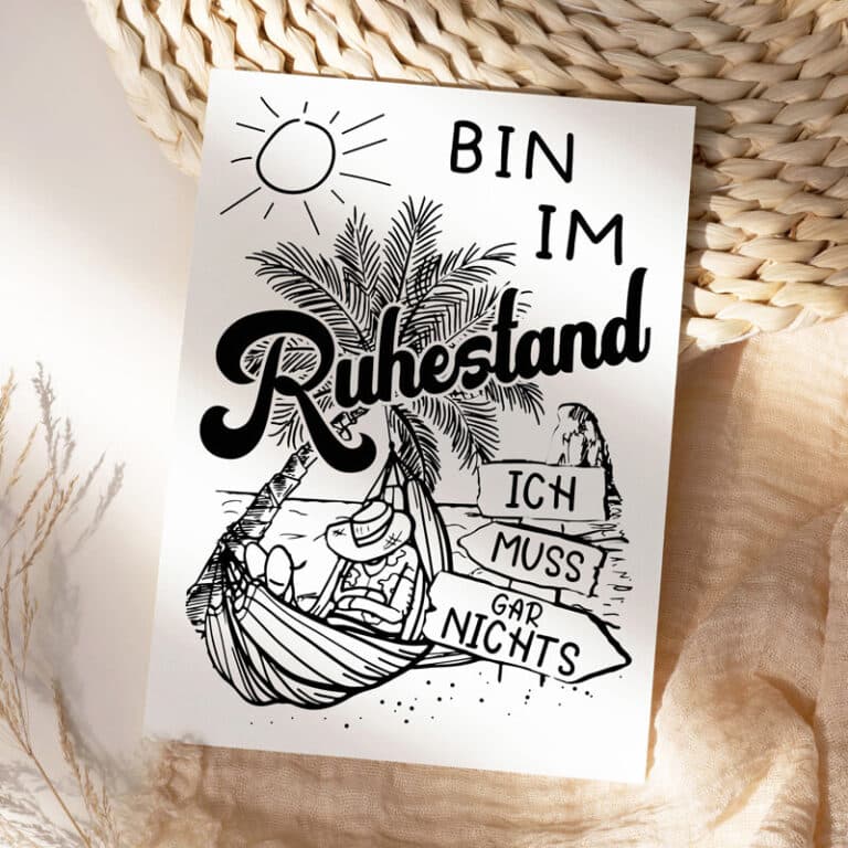 Stempel Bin im Ruhestand | 100% Handmade von Newstamps