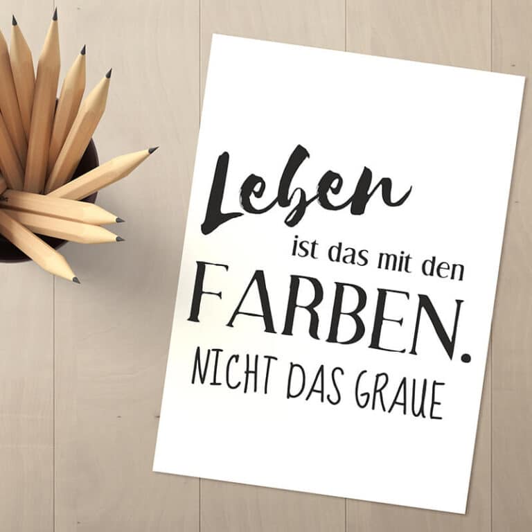 Leben Ist Das Mit Den Farben